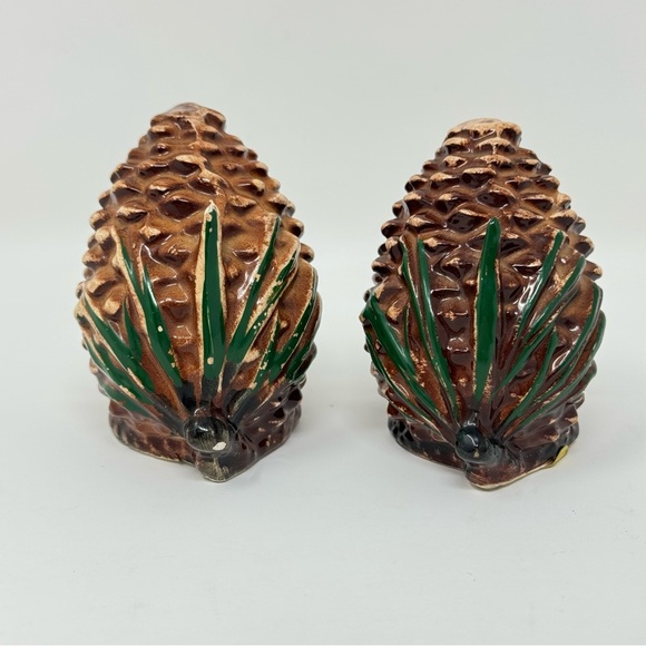 Accents | Vintage Japanese Brown Pine Tree Acorn Salt And Pepper ...